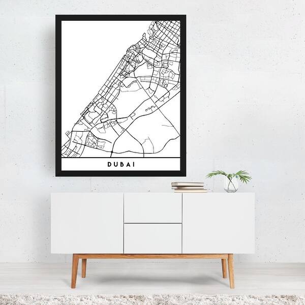 Dubai United Arab Emirates Maps Coordinates Urban Art Print/Poster ...