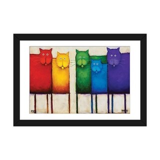 iCanvas "Rainbow Cats" by Daniel Patrick Kessler - Bed Bath & Beyond ...