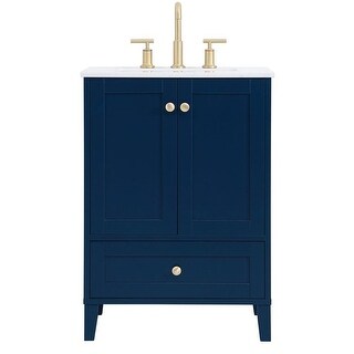 Elegant Lighting Sommerville 24" Free Standing Single Basin Vanity Set ...