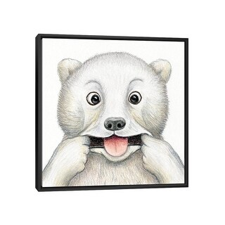 iCanvas "Polar Bear" by Miri Leshem-Pelly Framed - Bed Bath & Beyond ...