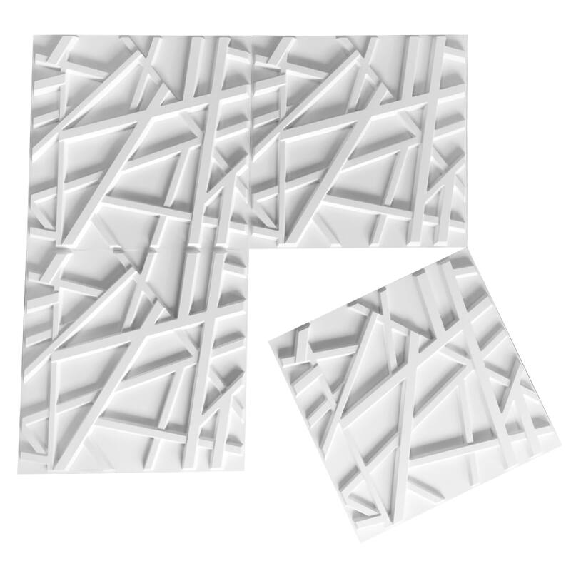 Art3d 3D Wall Panels PVC Crossing Lines Design (32 Sq.Ft) - On Sale ...