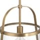 Fallon Metal and Clear Glass Ceiling Light - 13.1"L x 13.1"W x 13.3"H ...