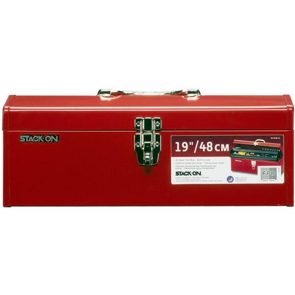 Stack-On R-519-2 Multi-Purpose & Hip Roof Tool Box, Red, 19" - Bed Bath ...