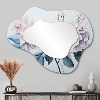 Grey Minimalism Hydrangea Delight III - Hydrangea Wall Mirror ...