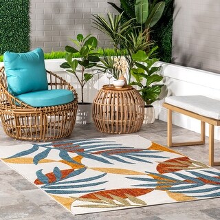 Brooklyn Rug Co Indoor/Outdoor Transitional Labyrinth Area Rug - Bed ...