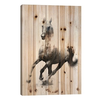 Horse IV Print On Wood by Andreas Lie - Multi-Color - Bed Bath & Beyond ...