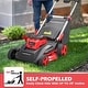 D&N 26-Inch Self-Propelled Lawn Mower, 80V Lithium-Ion Dual-Force ...
