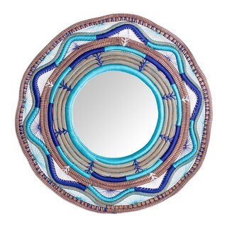 Novica Handmade Moonshine Natural Fiber Mirror - Bed Bath & Beyond ...