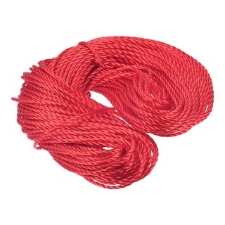Twisted Nylon Mason Line Red 50M/164 Feet 4MM Dia for DIY Projects ...
