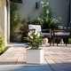 Tall Concrete Square Plant boxes / Large Indoor and Outdoor flower ...