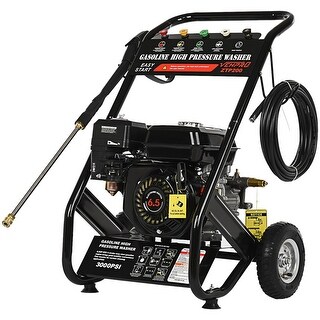 6 HP 4-Stroke Gas Petrol Engine Washer Machine Cold Water Pressure ...