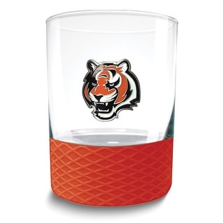 NFL Cincinnati Bengals Commissioner 14 Oz. Rocks Glass with Silicone ...