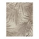 Gertmenian Paseo Paume Havana Brown Casual Palm Leaf Flatweave Indoor/ Outdoor Area Rug - Bed ...