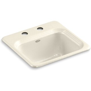 Kohler Single Basin Cast Iron Bar Sink from the Northland Series - Bed ...