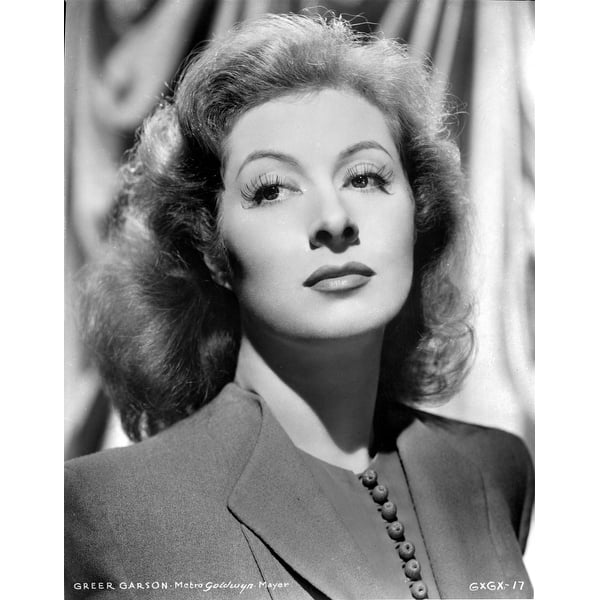 Greer Garson on a Blazer Black and White Portrait Photo Print - Bed ...