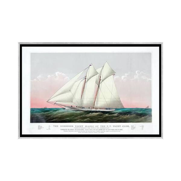 iCanvas "The Schooner Magic Of The New York Yacht Club, 1870" by ...