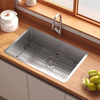 Innovaze 30'' Undermount Single Bowl Handmade Sink, Stainless Steel ...