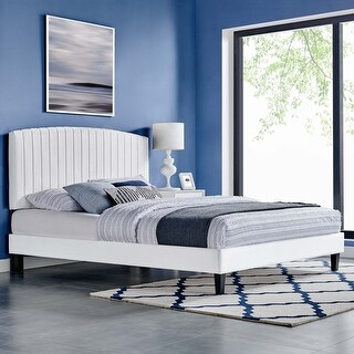 Alessi Performance Velvet King Platform Bed - Bed Bath & Beyond - 36074727