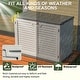 Roomfitters 28 Cubic Feet Horizontal Storage Shed, Weather Resistant ...