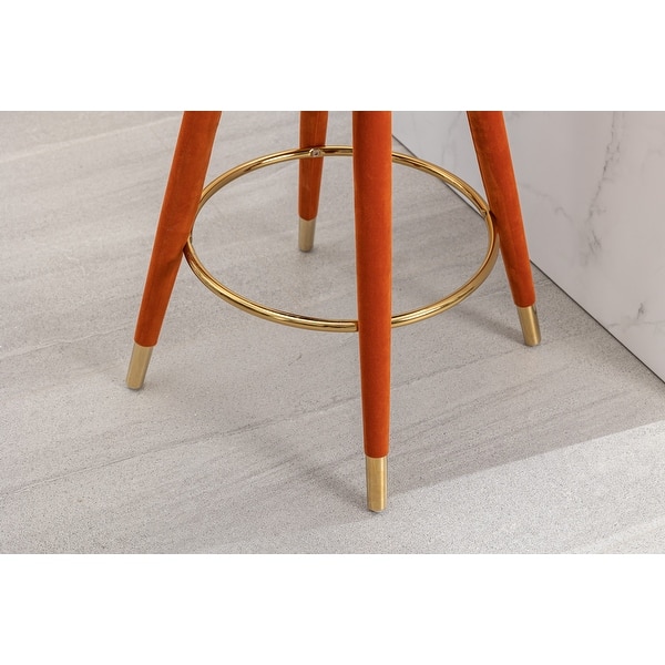 Counter Height Bar Stools Set of 2 for Kitchen Counter Solid Wood Legs ...
