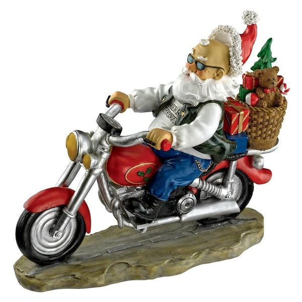 Design Toscano Vintage Santa with Christmas Tree Holiday Statue - Multi ...