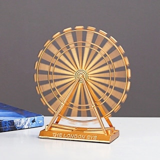 Ferris Wheel Ornament Vintage Home Decor Nordic Style Rotatable Metal ...