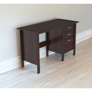 47" Espresso Computer Desk With Three Drawers - Bed Bath & Beyond ...