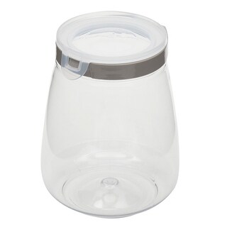 Home Basics 64 oz. Plastic Flip Top Container, Clear - Bed Bath ...