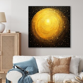 Designart "Moon Lemon Light Fantasy" Moon Wall Art - Bed Bath & Beyond ...