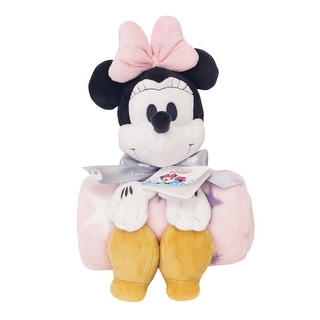 Lambs & Ivy Disney Baby Minnie Mouse Blanket & Plush Baby Gift Set ...