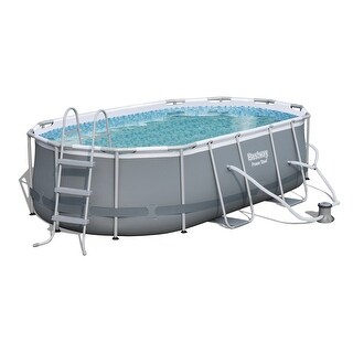 Bestway Power Steel 14' x 8'2" x 39.5" Above Ground Pool Set - Bed Bath ...