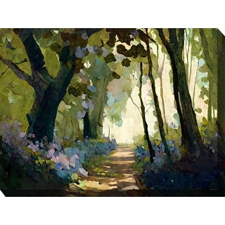 Bluebell Walk Outdoor Canvas Art - 30 X 40 - Bed Bath & Beyond - 43565814