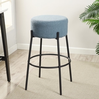 StyleCraft Soloist Bar Stool - Boucle Upholstered Cushion - Bed Bath & Beyond - 42751829