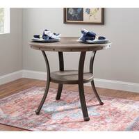 Jennings Round Counter Height Dining Table with Metal Base - Brown - On ...