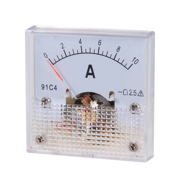 91C4-A Analog Current Panel Meter DC 10A Ammeter for Circuit Testing 1 ...
