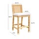 Amara Rattan Counter Stool - Bed Bath & Beyond - 37343472