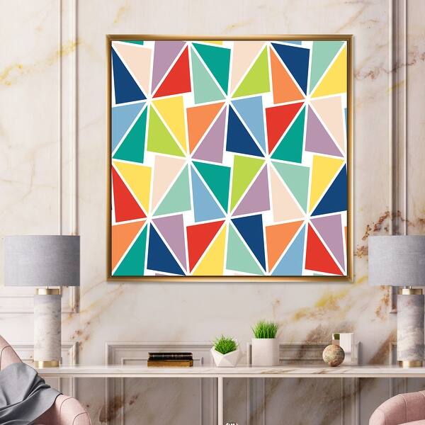 triangle pattern design wall