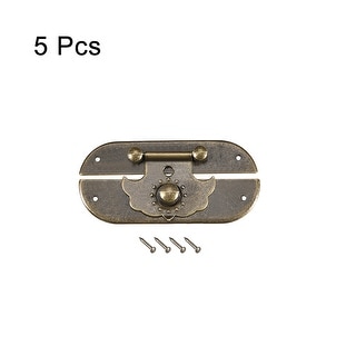 Wood Case Box Hasp 66x30mm Closure Antique Latches Bronze Tone, 5 Pcs ...