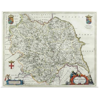 "Map of Yorkshire , England" Poster Print - Multi - Bed Bath & Beyond ...