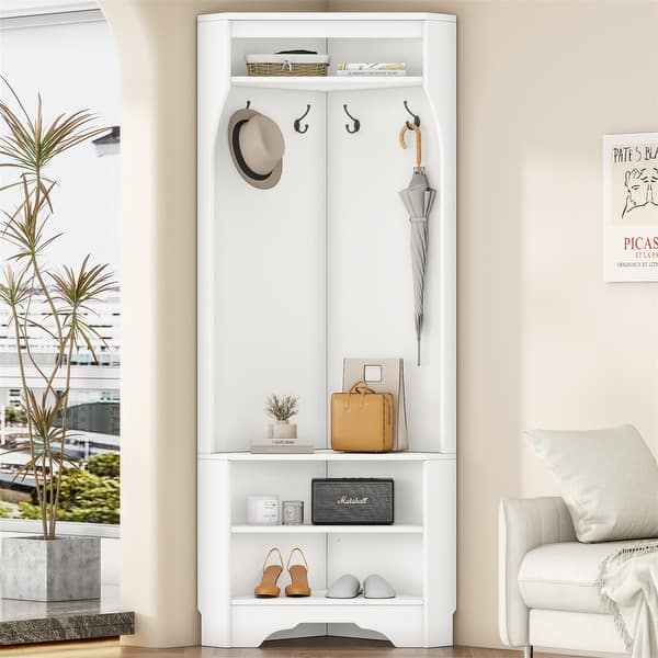 corner coat rack