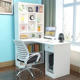 Computer Desk Desktop Desk Bookcase Combination Simpleness Student ...