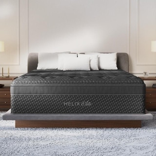 Helix Twilight Elite 15" Firm Mattress with GlacioTex Cooling Cover and ...
