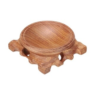 Wooden Ball Stand Holders Displays Base 60mm Diameter Red for Crystal ...