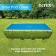 Intex Solar Pool Cover for 18' x 9' Rectangular Frame Swimming Pools ...