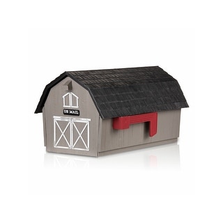 Flambeau Hardware Grey Barn Mailbox with Black Roof - Bed Bath & Beyond ...