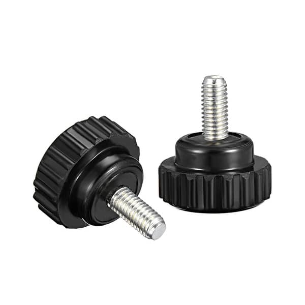 M5 x 10mm Male Thread Knurled Clamp Knobs Grip Thumb Screw on Type 10 ...