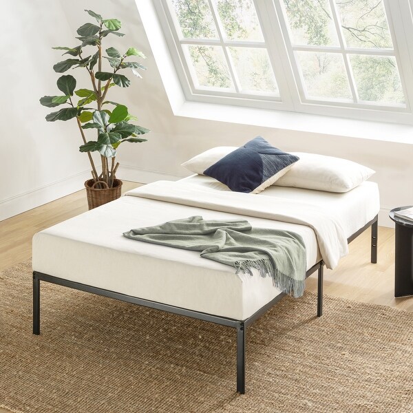 Metal 14 inch Platform Bed Frame By Crown Comfort On Sale Bed Bath Beyond 21474534