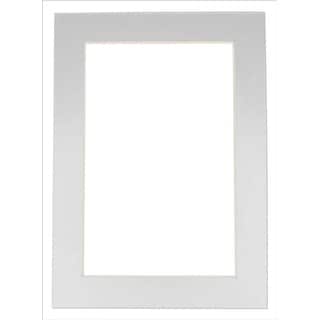 8.5x11 Mat Bevel Cut for 7x9 Photos - Acid Free Metallic Silver Precut ...