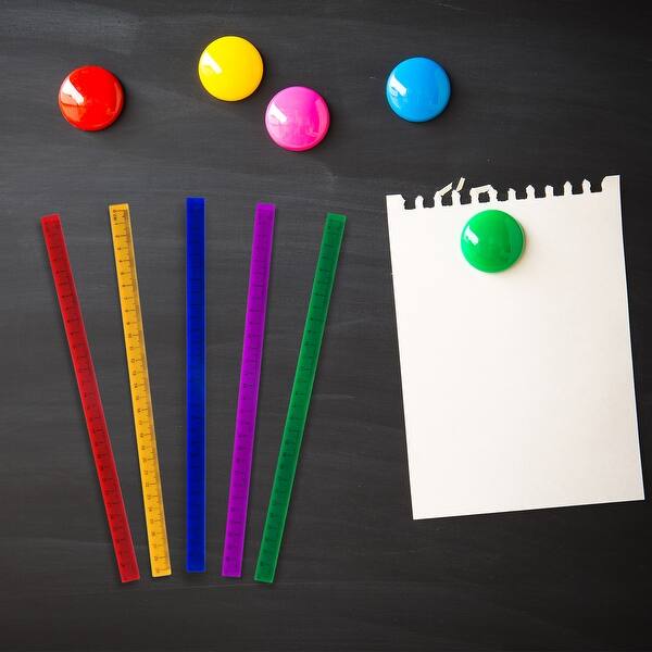 5pcs Whiteboard Magnetic Ruler 29cm Metric Blackboard Straight Rulers ...