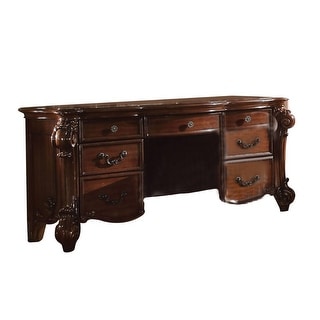 Wooden 7-drawer Vanity Desk in Cherry - Bed Bath & Beyond - 35471582